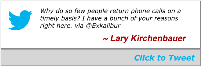 Fun Friday | Why don't people return phone calls?